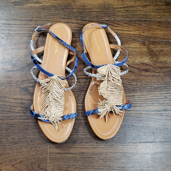 Visconti & Du Reau | Shoes | 299 Visconti Du Reau Blue Snake Fringe ...